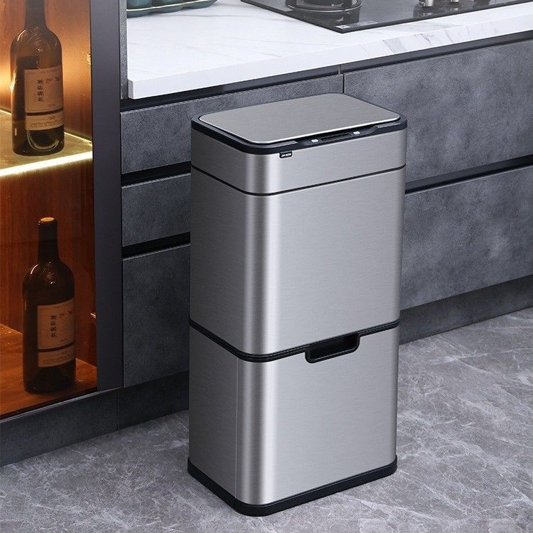 Automatic 40L 50L Rectangular Sensor Sanitary Smart Garbage Bin Garbage Kitchen Outdoor Garbage Bin
