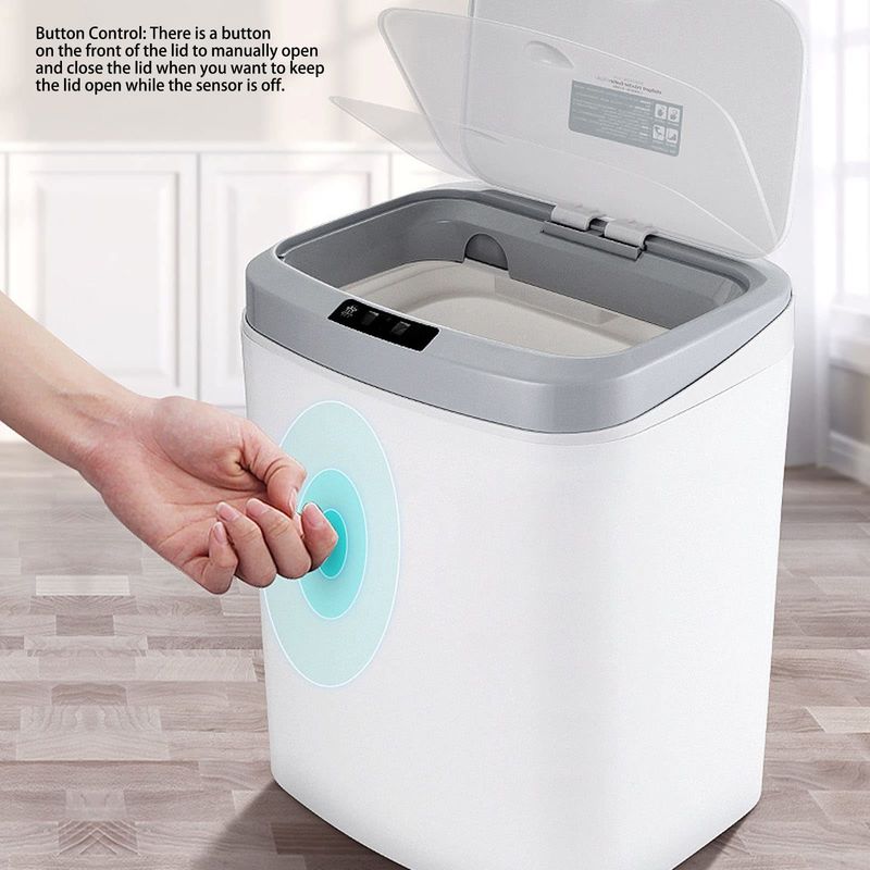 Automatic Sensor Trash Can 16L Recycler Kitchen Bin Rectangular Smart ...