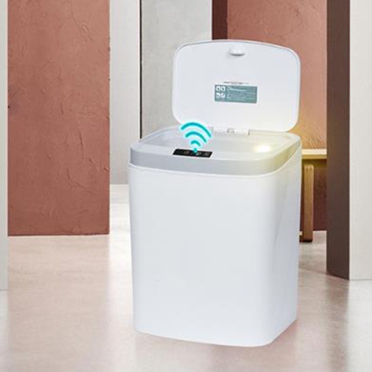 Touchless 13 Gallon Rechargeable Vacuum Auto Compactor Smart Trash Can
