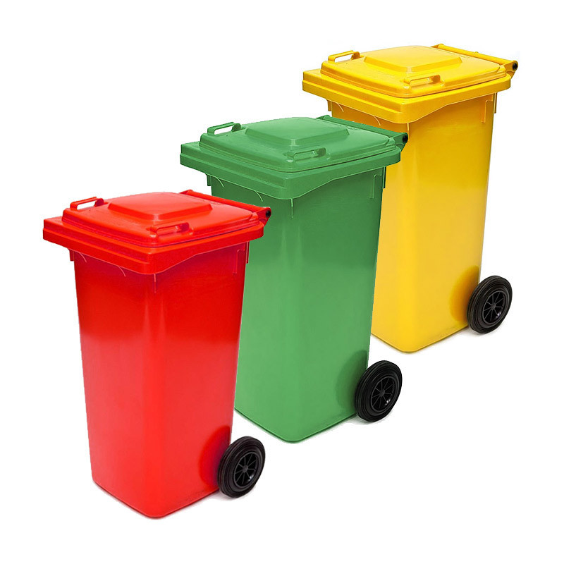 96 Gallon Outdoor Large Plastic Bids Plastic Standing Garbage Bin with ...